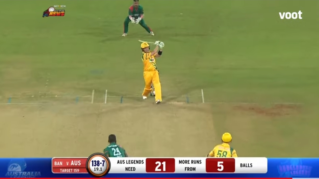 Legends: Australia scores 21 runs in 5 balls to win against Bangladesh ...